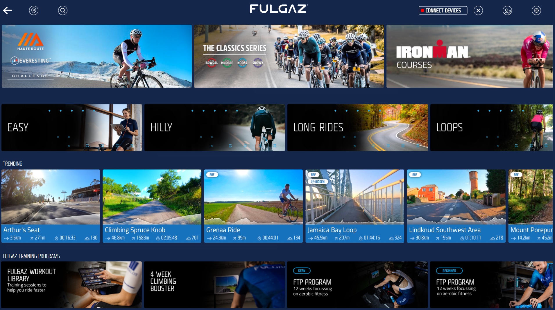 Tips on searching FulGaz rides – FulGaz